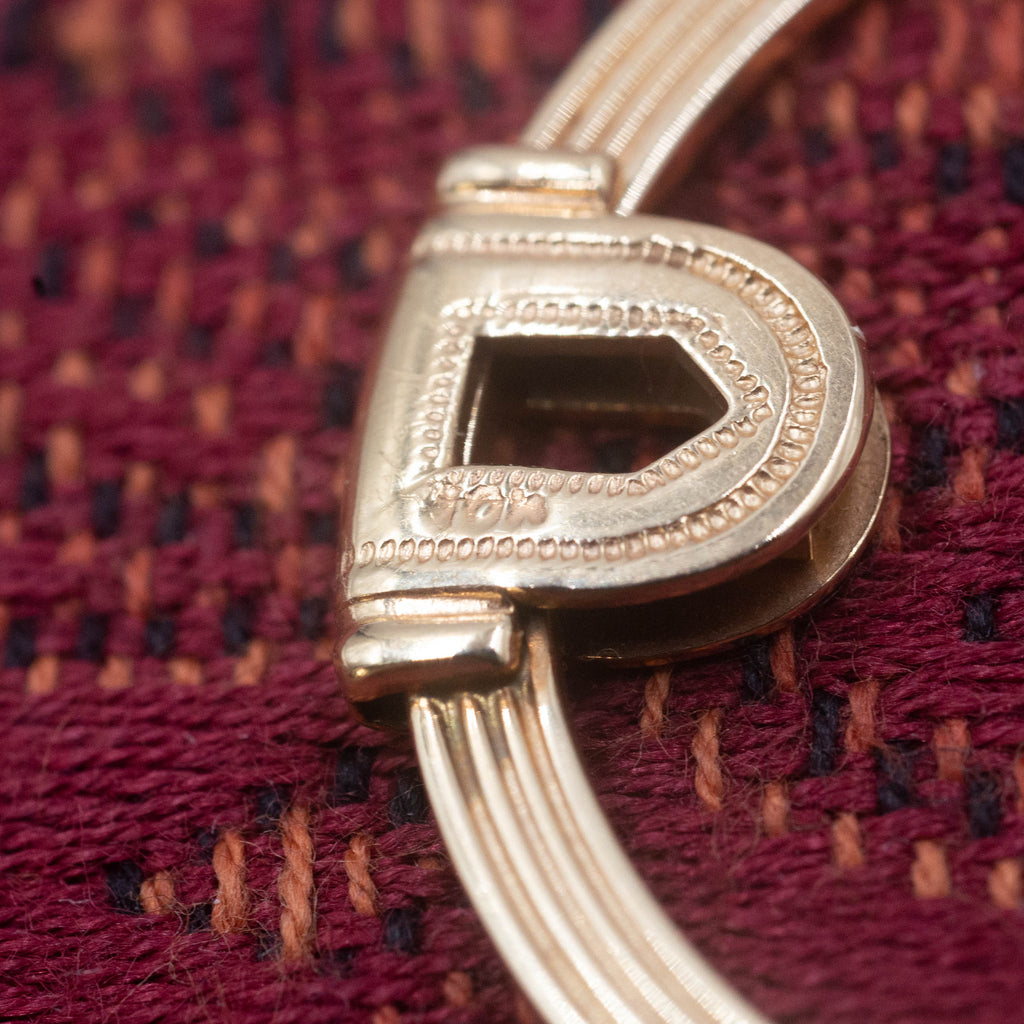 Gold Deco Keyring c1930 – Pippin Vintage Jewelry