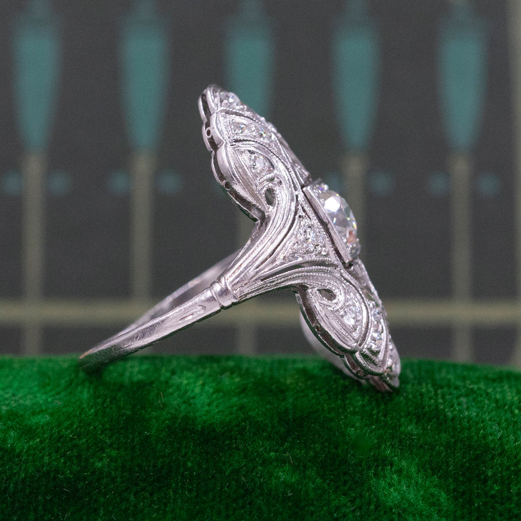 1920s Art Deco Filigree Diamond Ring – Pippin Vintage Jewelry