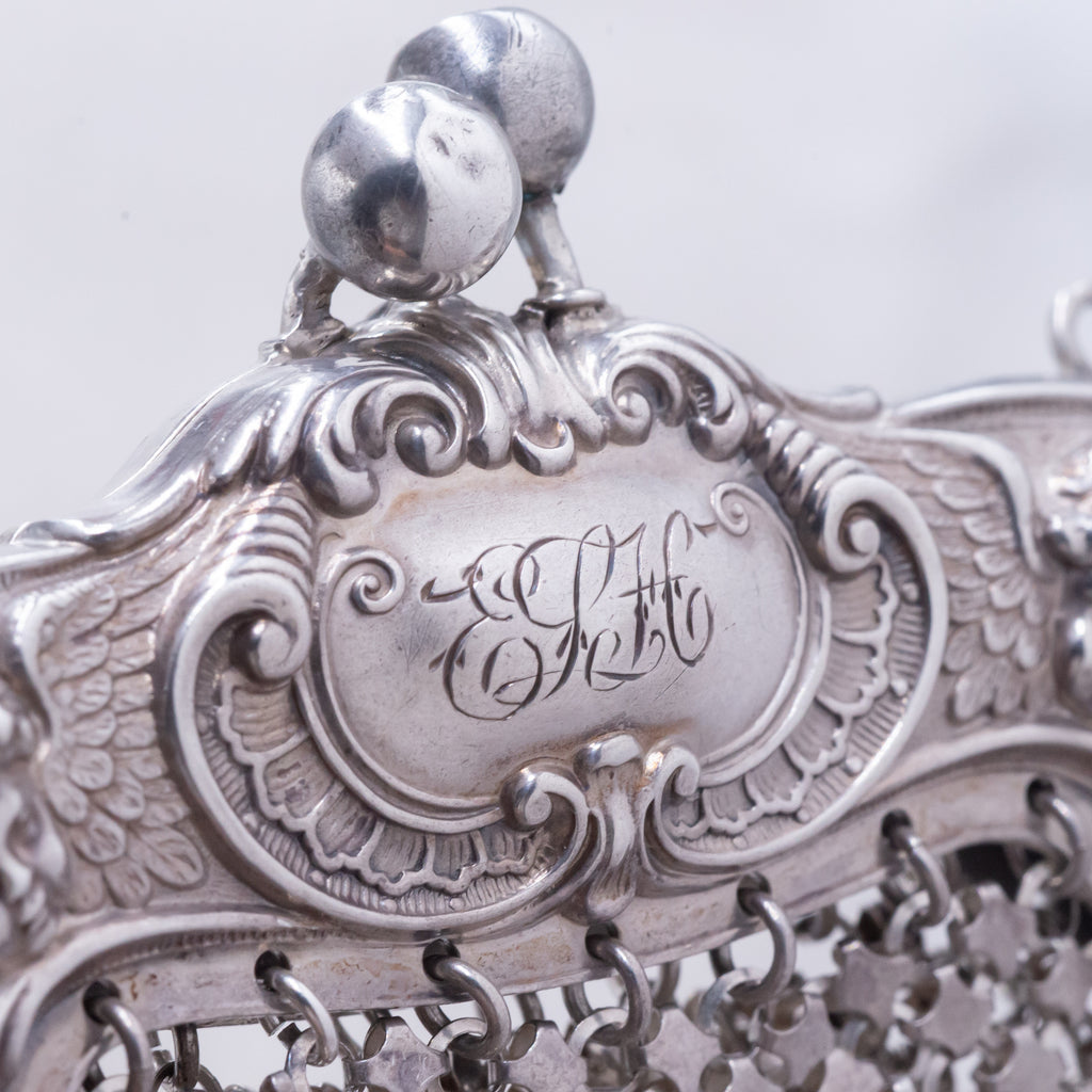 Antique Sterling Finger Purse c1900 – Pippin Vintage Jewelry
