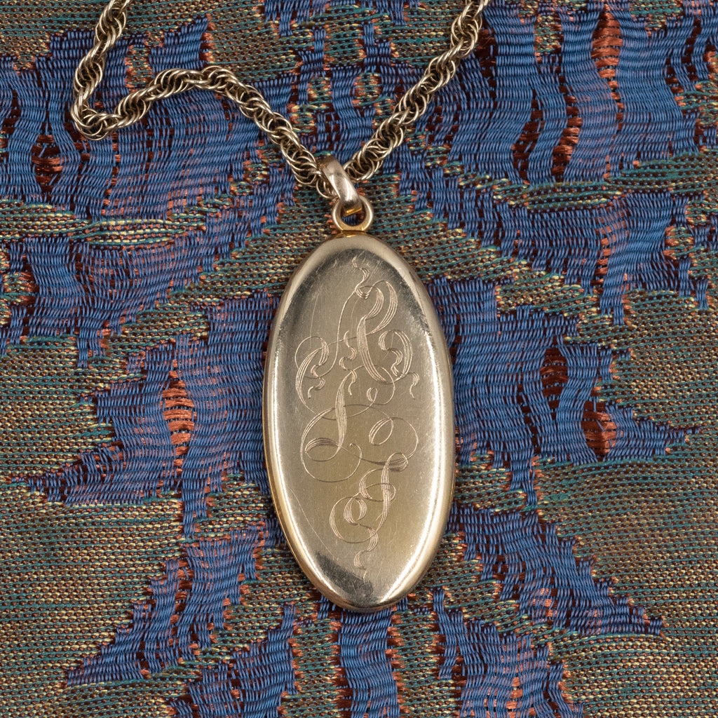 Ornate Victorian Oval Locket c. 1880s – Pippin Vintage Jewelry