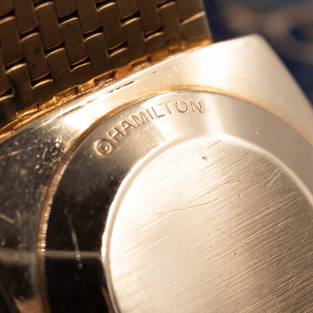 Gold Hamilton Wristwatch C. 1960s – Pippin Vintage Jewelry