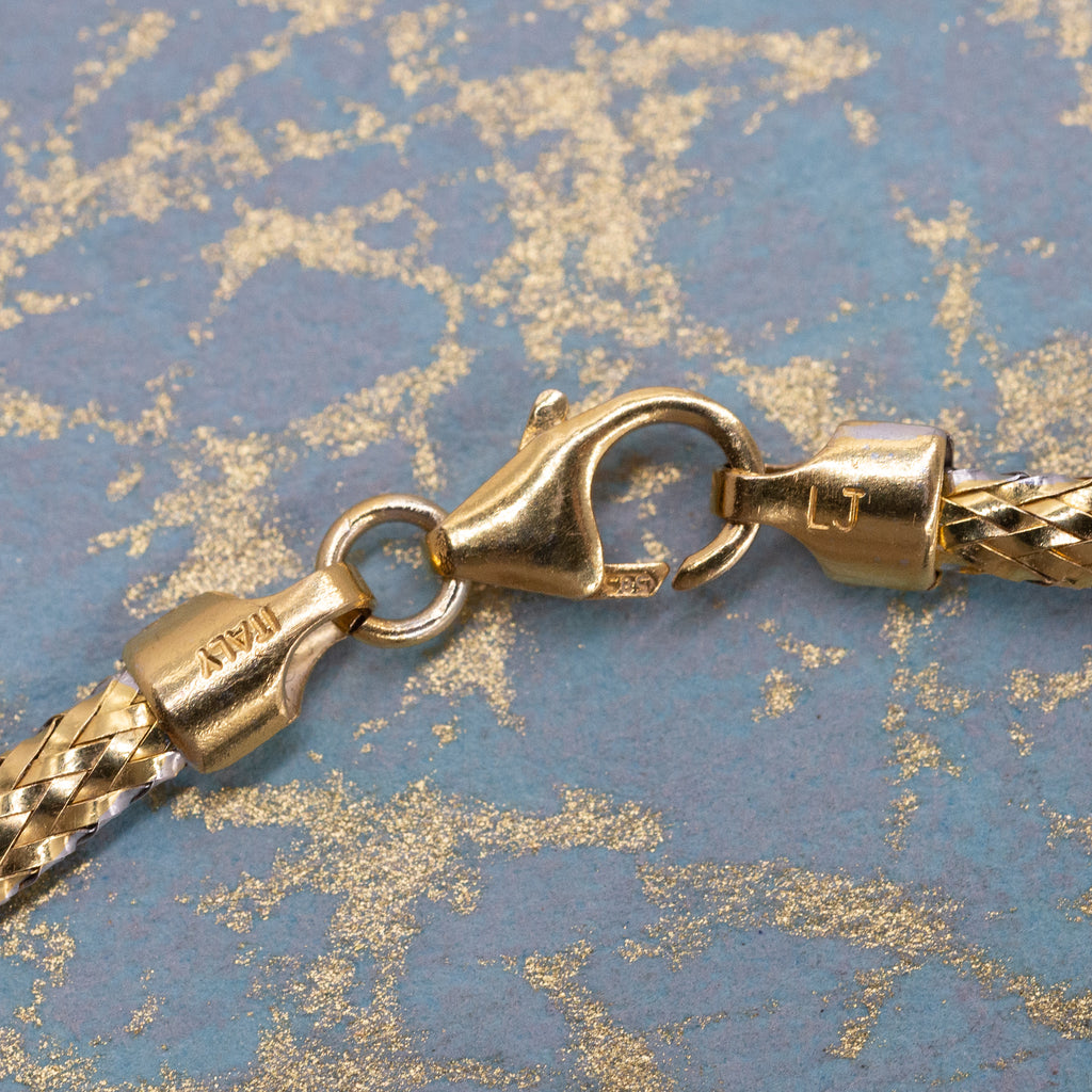 Reversible Gold Omega Chain – Pippin Vintage Jewelry