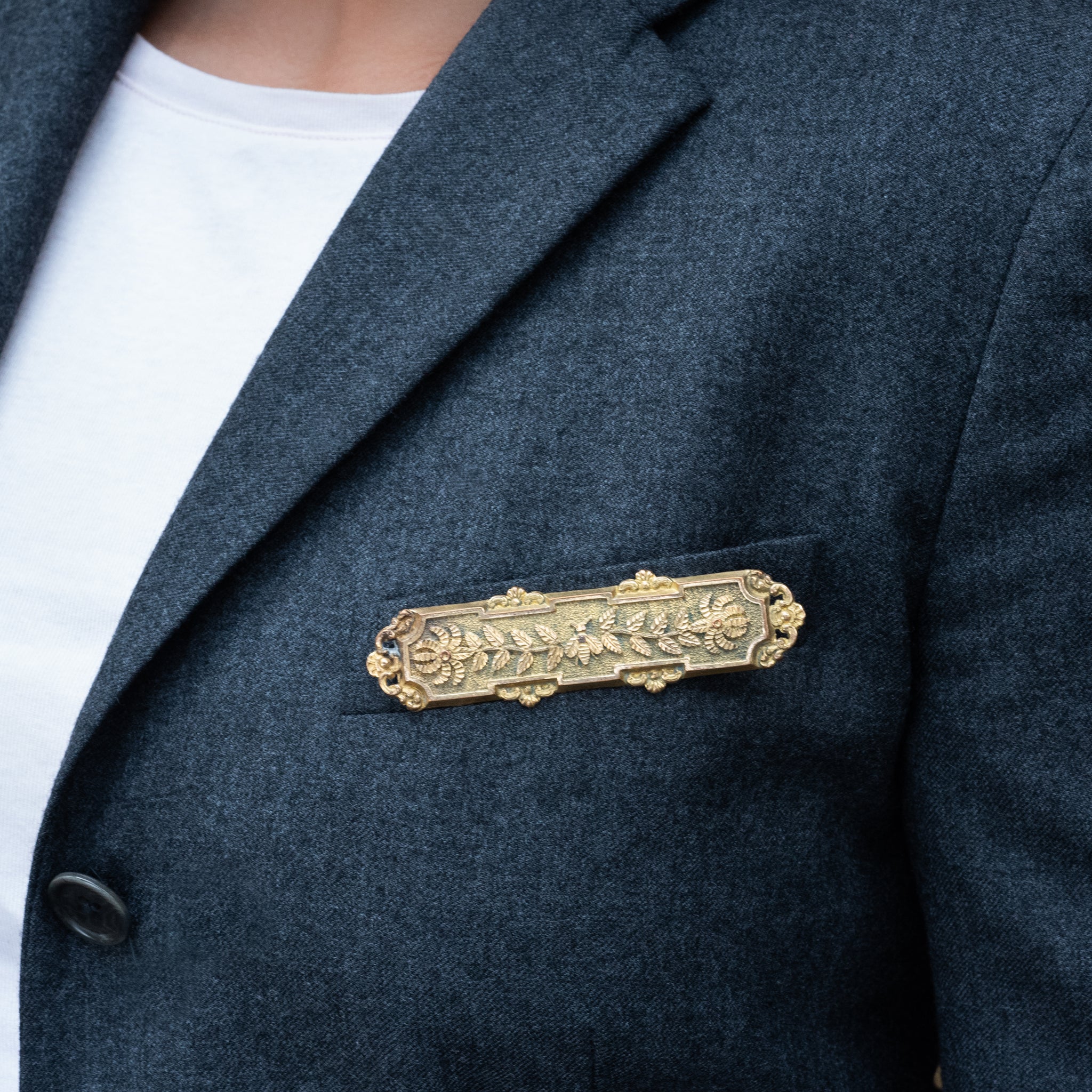 Napoleonic-Era Pinchbeck Brooch – Pippin Vintage Jewelry