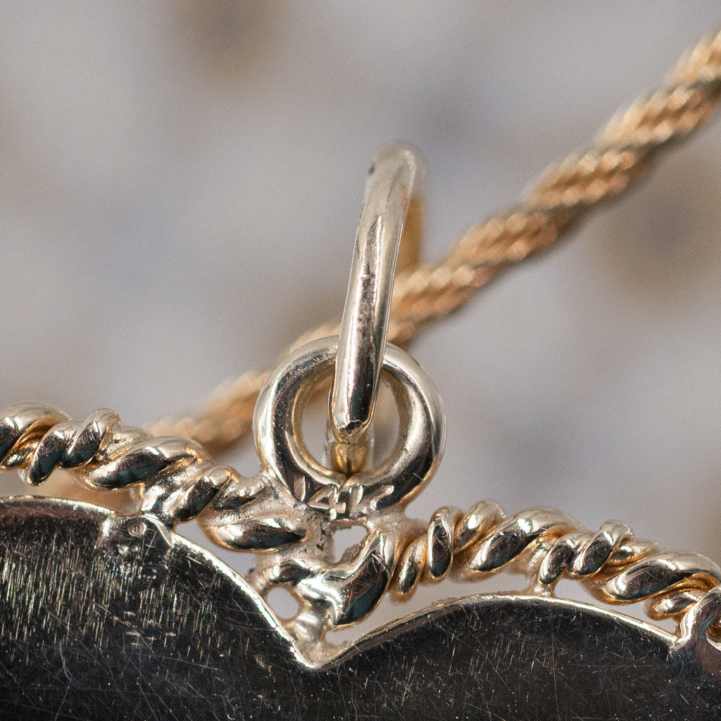 Oversized Heart Charm c1930 – Pippin Vintage Jewelry