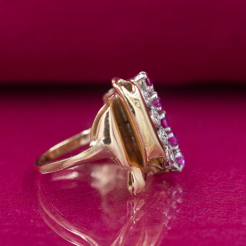 Ruby Bow Ring c1930 – Pippin Vintage Jewelry