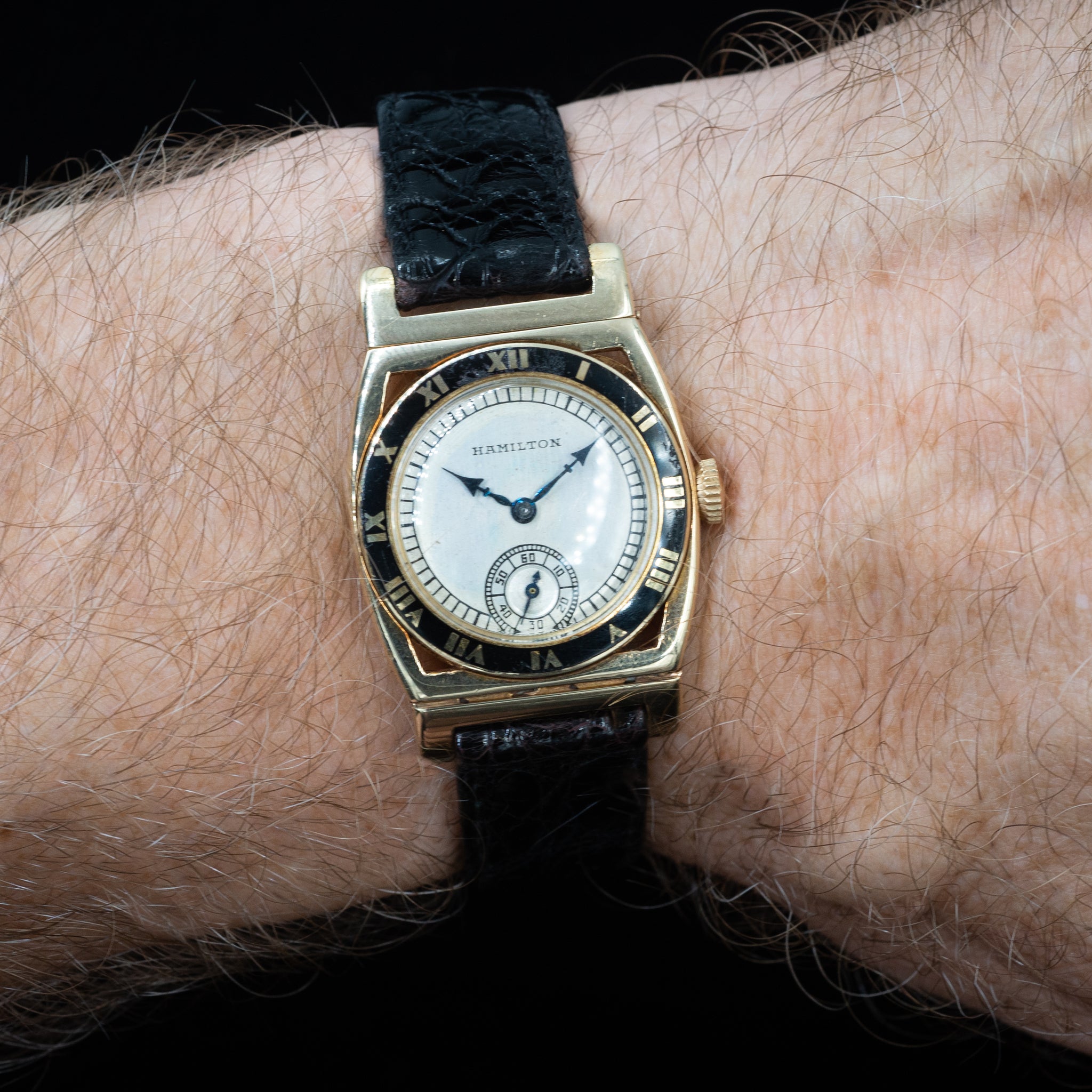 Hamilton 'Piping Rock' Wristwatch c1930 – Pippin Vintage Jewelry