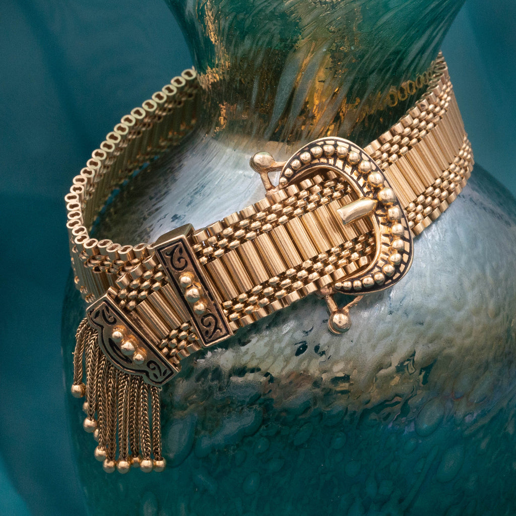 Victorian Revival Belt Bracelet c1930 – Pippin Vintage Jewelry