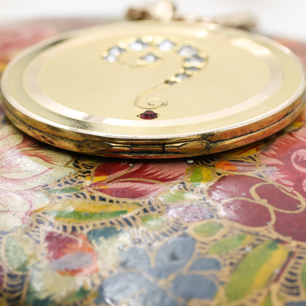 c1890 Rolled Gold and Paste Question Mark Locket – Pippin Vintage Jewelry