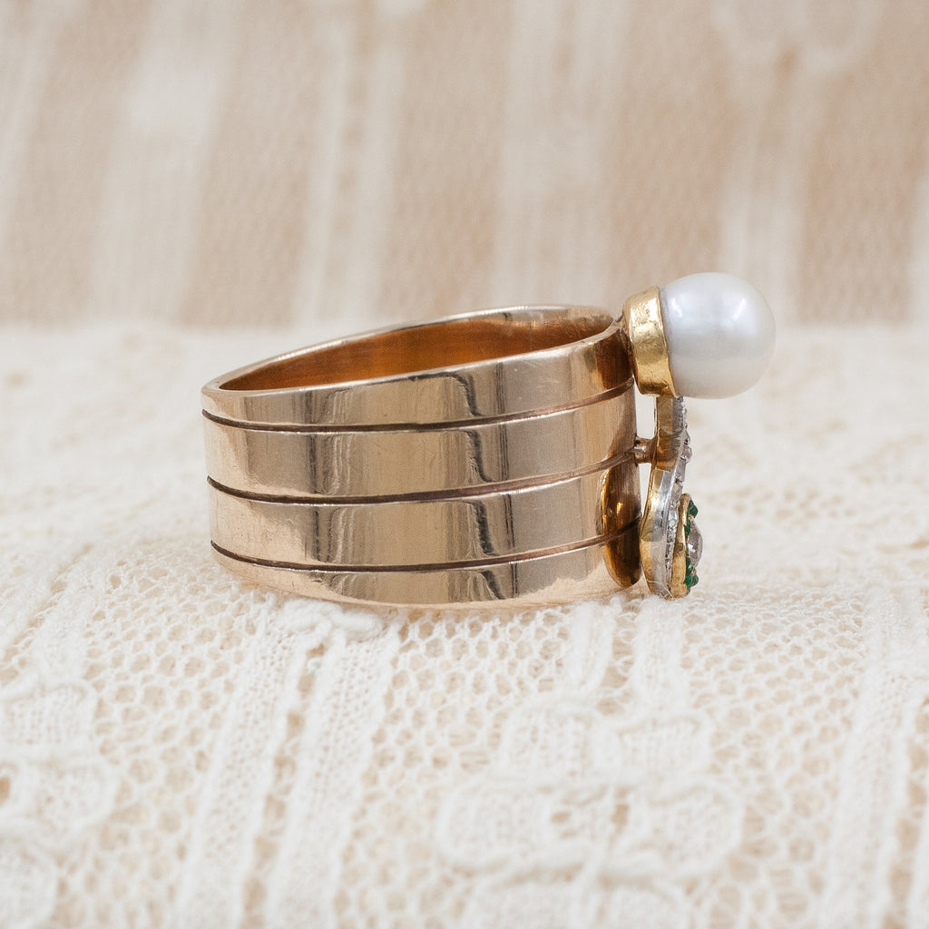 Art Nouveau Question Mark Band c1890 – Pippin Vintage Jewelry