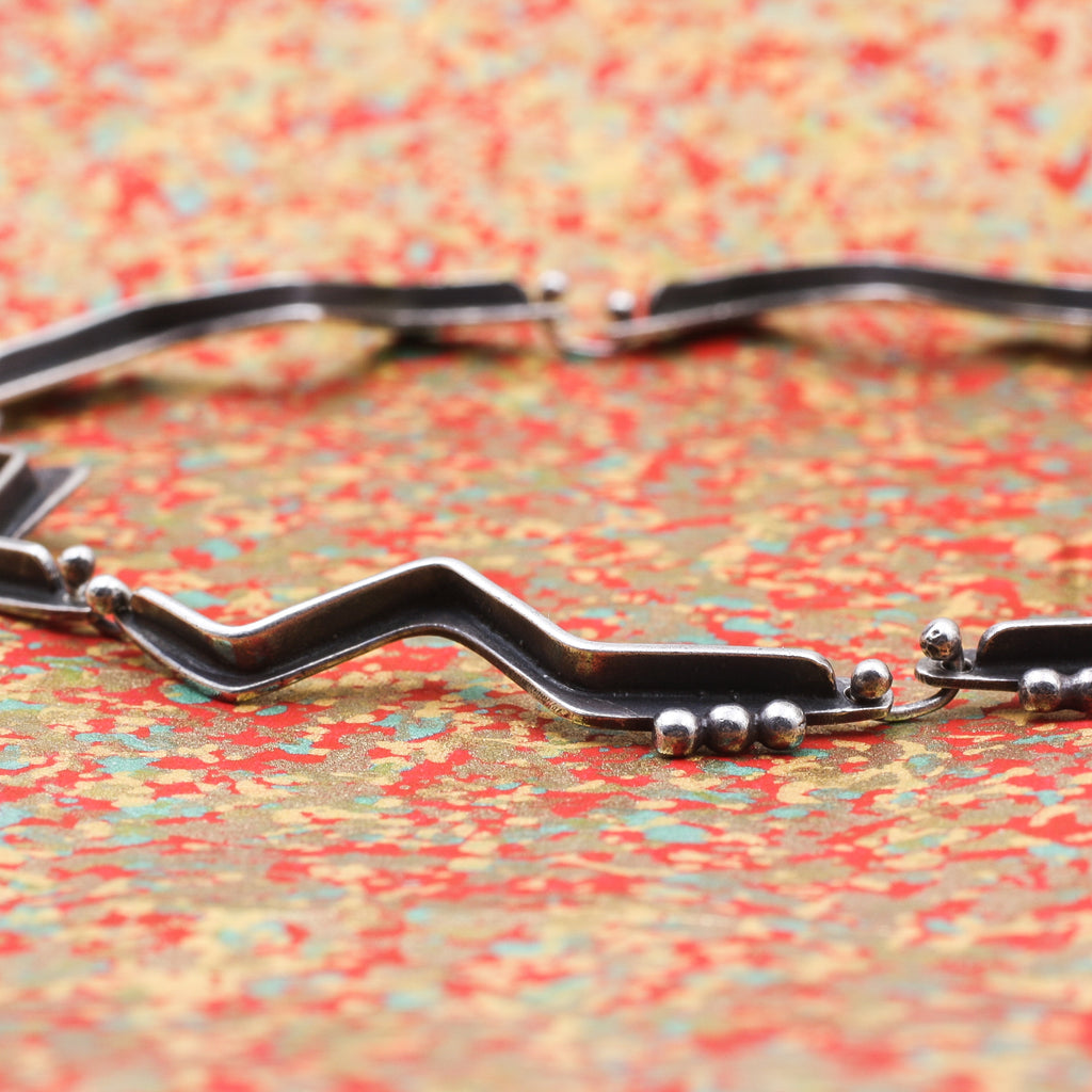 Midcentury Modernist Zig Zag Necklace by Ed Weiner – Pippin Vintage Jewelry