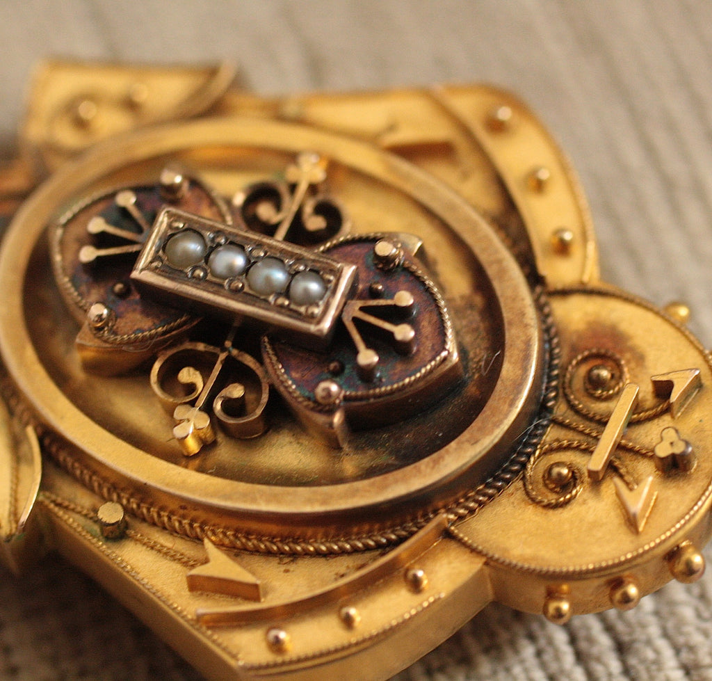 Circa 1870 12K Gold Locket – Pippin Vintage Jewelry